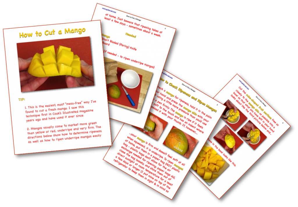 How to Ripen and Cut a Mango - All in Pictures - Gotta Eat, Can't Cook